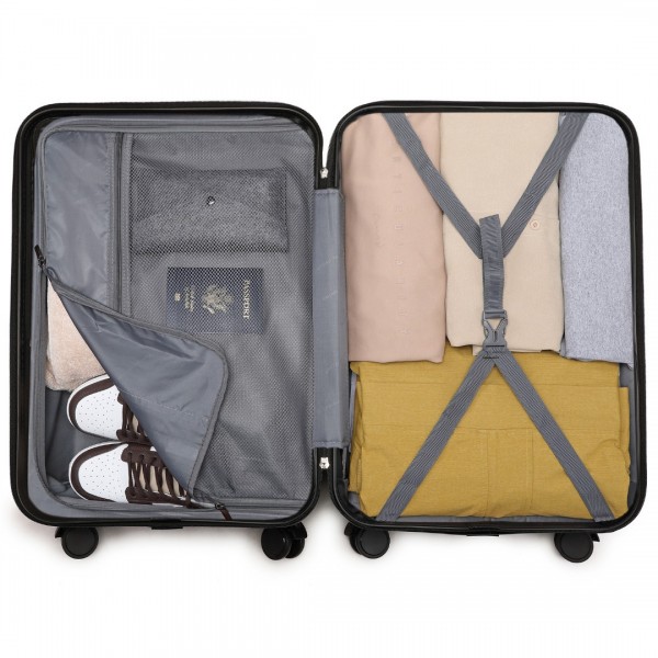 K2391L - British Traveller 24 Inch Durable Polycarbonate and ABS Hard ...