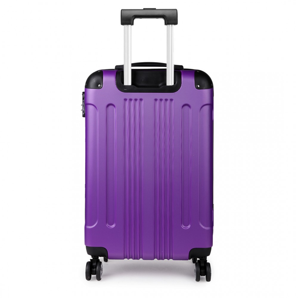 K1777L - Kono 19 Inch ABS Hard Shell Suitcase Luggage - Purple