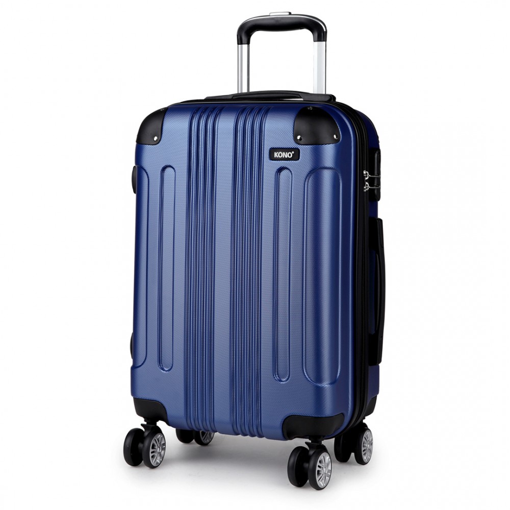 K1777 Kono 28 Inch ABS Hard Shell Suitcase Luggage Navy K1777 Kono 28 Inch ABS Hard Shell Suitcase Luggage Navy