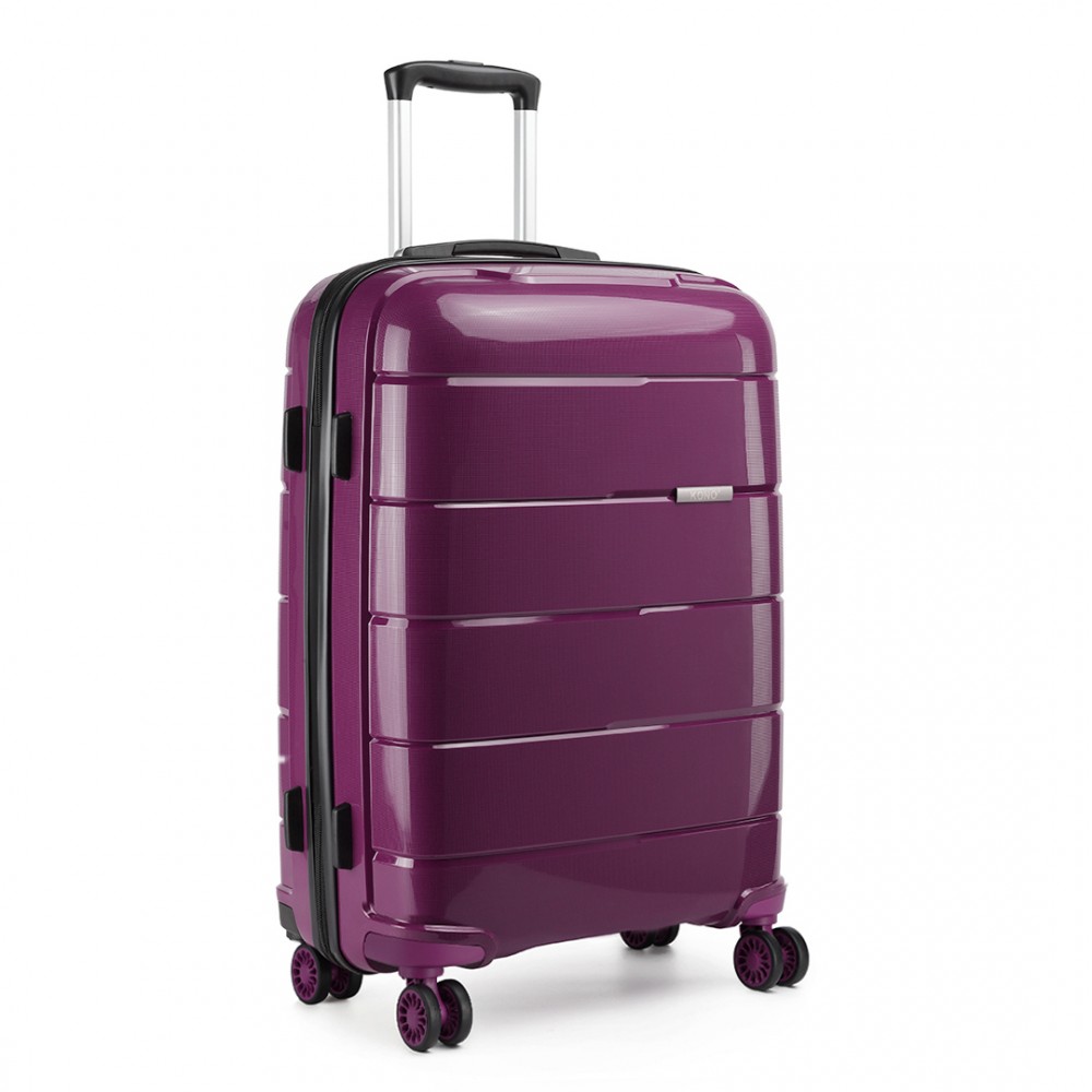 K1997L - KONO 28 INCH HARD SHELL PP SUITCASE - PURPLE