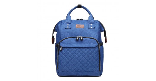 E6705 - Kono Wide Open Designed Baby Diaper Changing Backpack - Blue