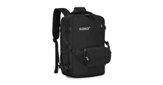 EQ2406 - Kono Ultimate Traveler's Backpack with Detachable Waist Pack ...