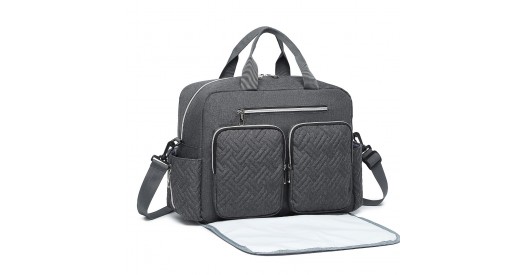 EQ2411 - Kono Versatile Diaper Changing Tote Bag with Built-In Changing ...