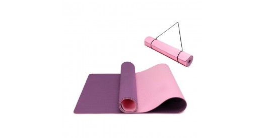 Yoga-1 - Kono TPE Non-slip Classic Yoga Mat - Purple And Pink