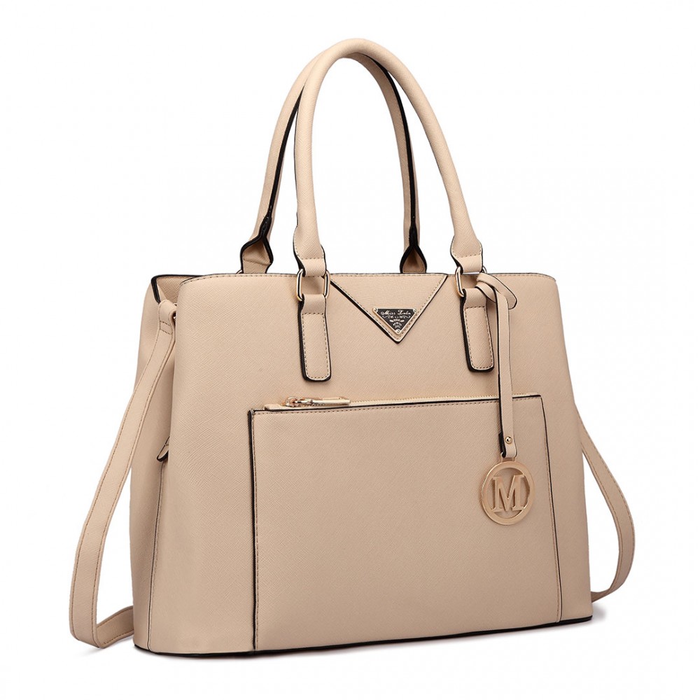 LT6611 - Miss Lulu Front Pocket Multi Compartment Briefcase Shoulder ...