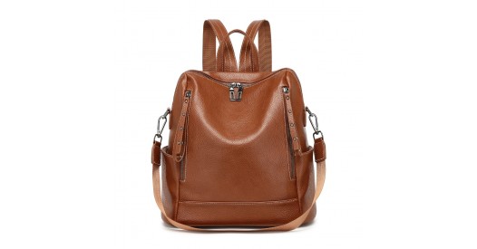 BPM2438 - Miss Lulu Women's Convertible PU Leather Backpack & Shoulder ...