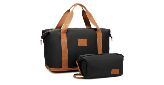 S2366 - 36L Expandable Water-Resistant Travel Tote Set with Cosmetic ...